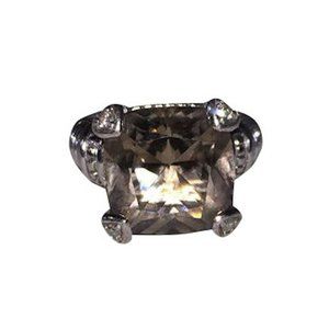 Jewelry | Judith Ripka Sterling Silver Smoky Quartz Diamond Fontaine ...